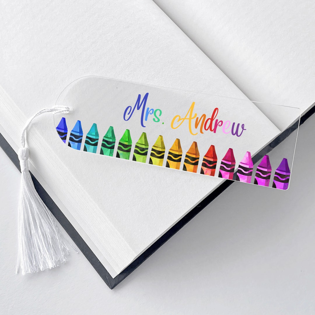 Personalized Acrylic Bookmark for Teacher, Custom Bookmark, Bookmark ...