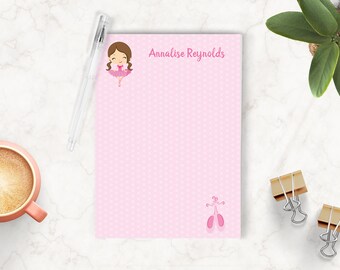 Ballet Notepad for Kids Personalized Notepads Gifts for - Etsy