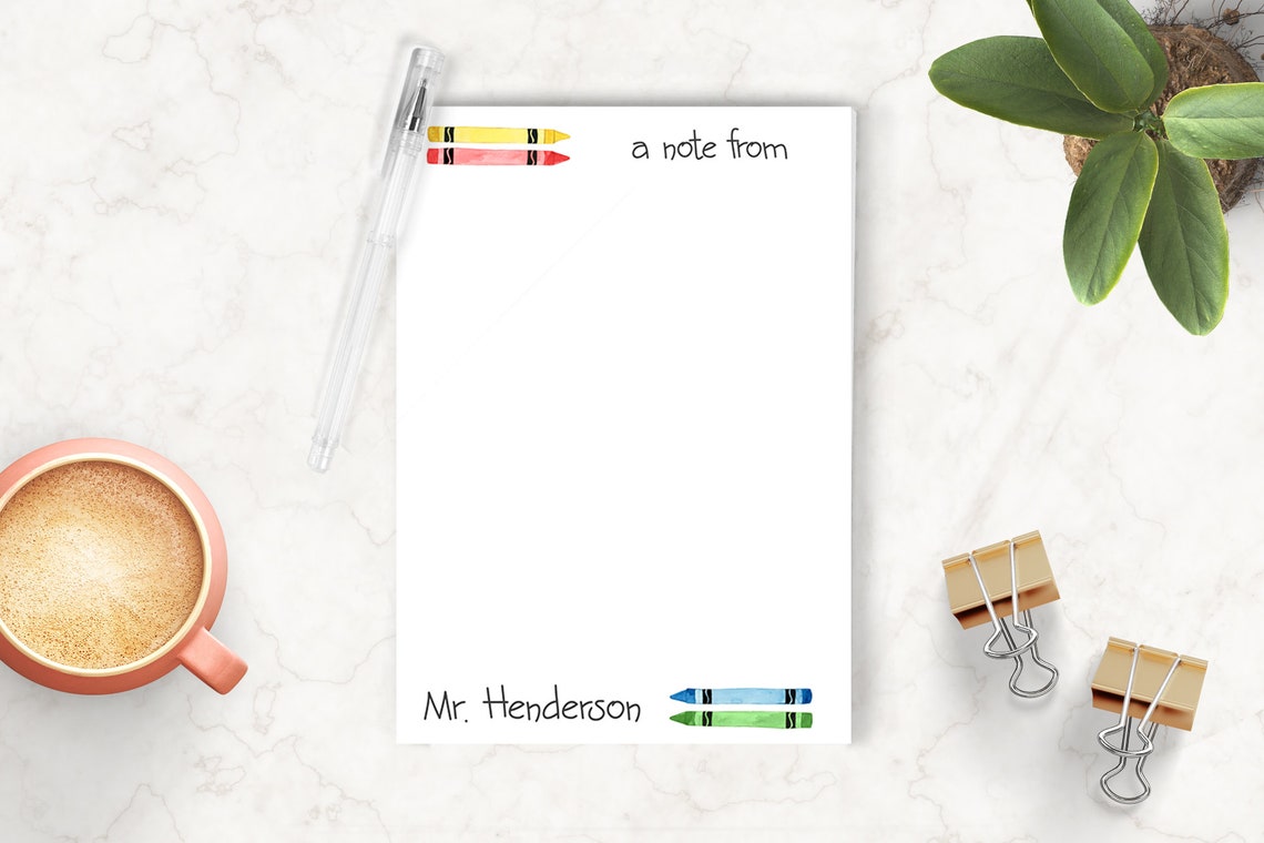 Teacher Personalized Notepad Custom Teacher Notepad Teacher | Etsy