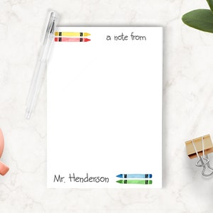 Teacher Personalized Notepad Custom Teacher Notepad Teacher | Etsy