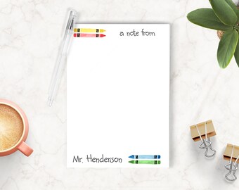 Teacher Personalized Notepad Custom Teacher Notepad Teacher - Etsy