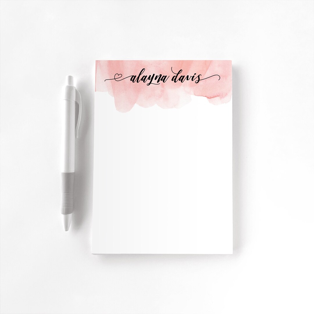Personalized Notepad, Custom Notepad, Personalized Stationery, Writing ...