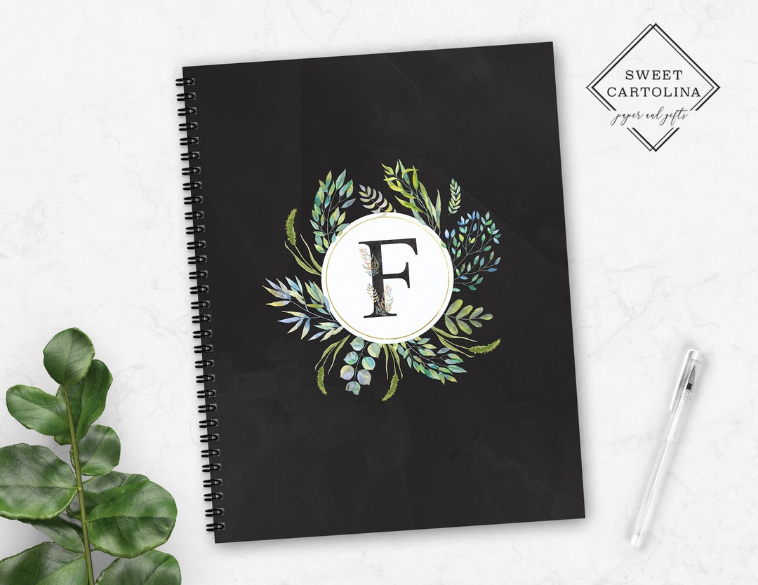 Personalized Spiral Notebook Personalized Journal Monogram Notebook ...