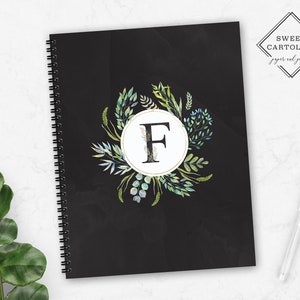 Personalized Spiral Notebook Personalized Journal Monogram Notebook ...