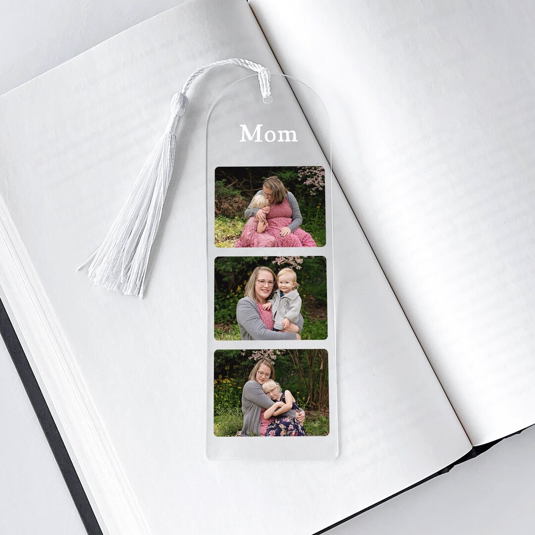 Personalized Photo Acrylic Bookmark, Custom Photo Bookmark, Picture ...