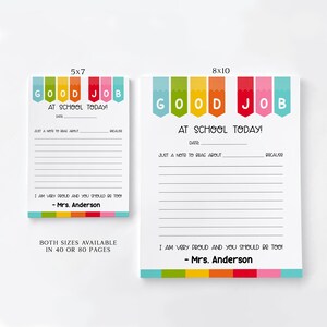 Teacher Personalized Notepad, Custom Teacher Pad, Teacher Appreciation ...