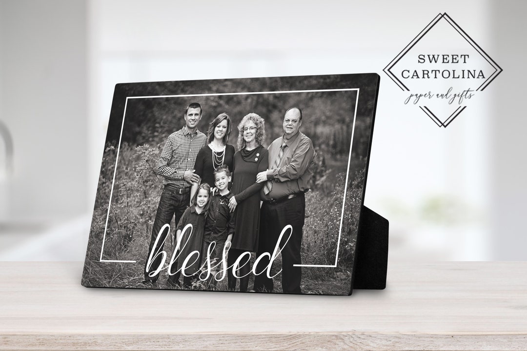 Photo Gift Plaque With Easel, Home Decor Photo Easel, Personalized ...