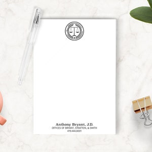 Personalized Notepad Custom Notepad Personalized Lawyer | Etsy