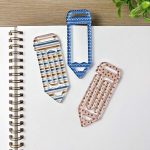 Jumbo Paperclip Bookmark, Giant Acrylic Paperclip, Huge Paperclip, Book ...