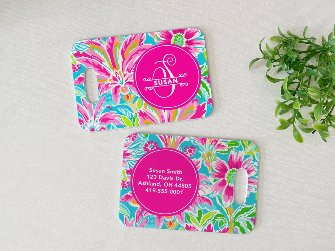 Monogram Luggage Tag | Personalized Bag/luggage Tag | Backpack Tag ...