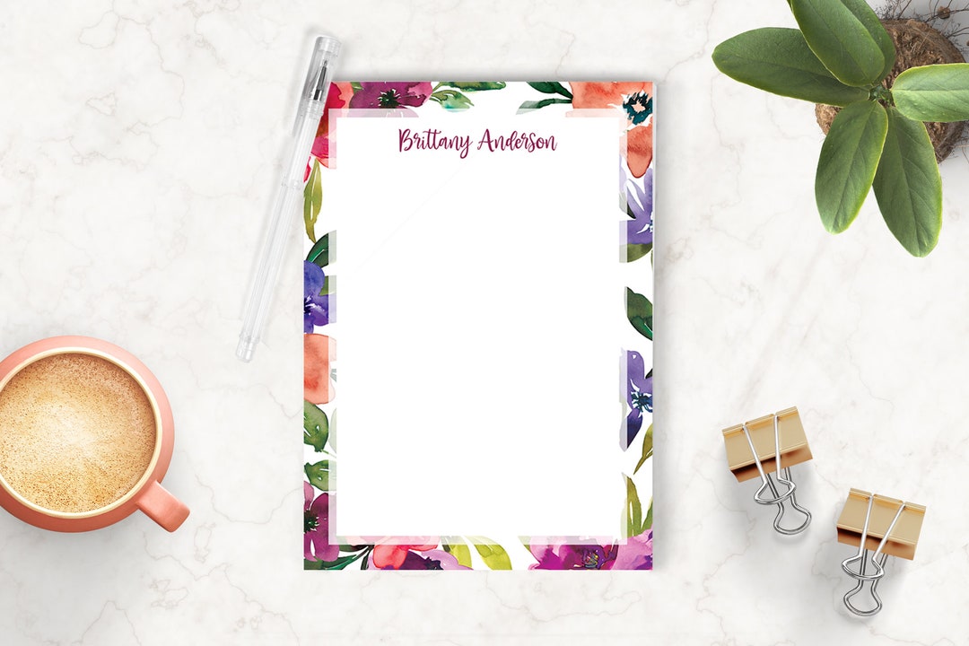Personalized Notepad Custom Notepad Personalized Stationery - Etsy