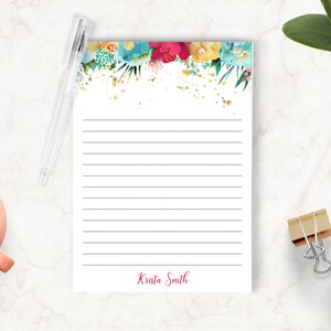 Personalized Notepad Custom Notepad Personalized Stationery | Etsy