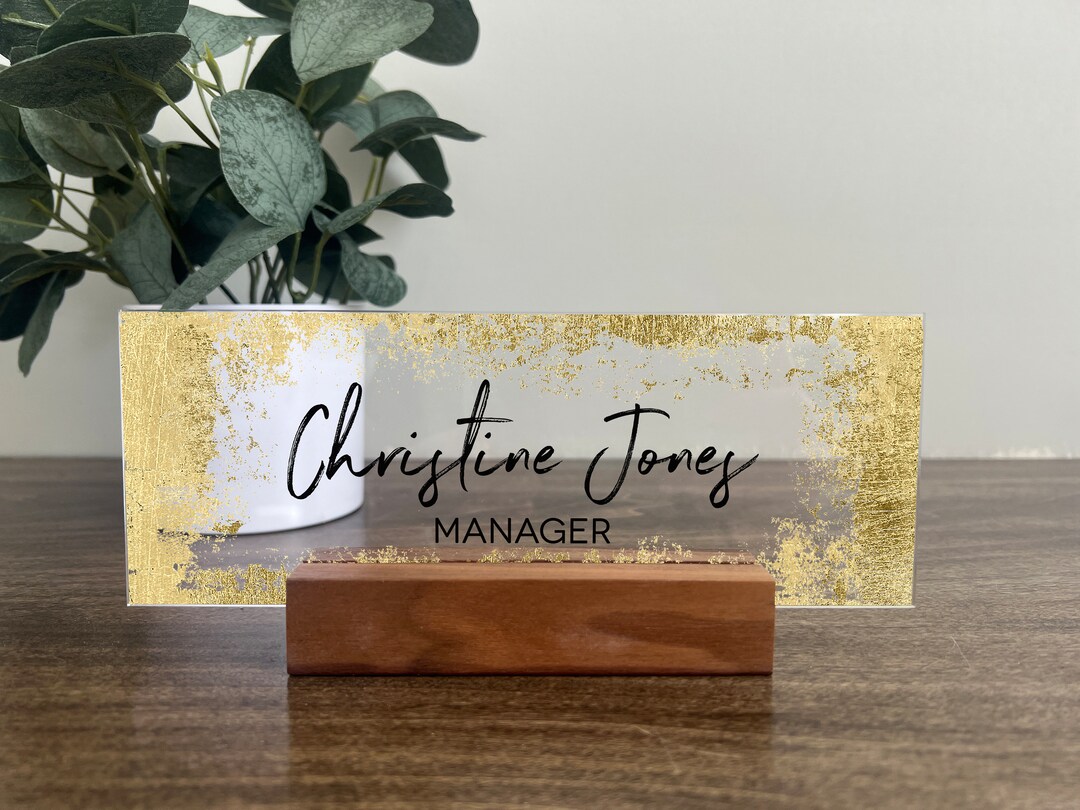 Personalized Gift, New Job Gift, Office Sign, Office Name Plate, Desk ...