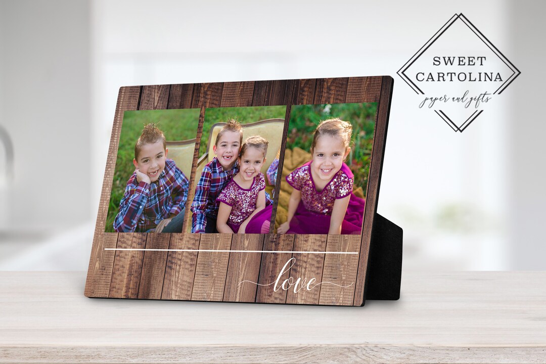 Photo Gift Plaque With Easel, Home Decor Photo Easel, Personalized ...