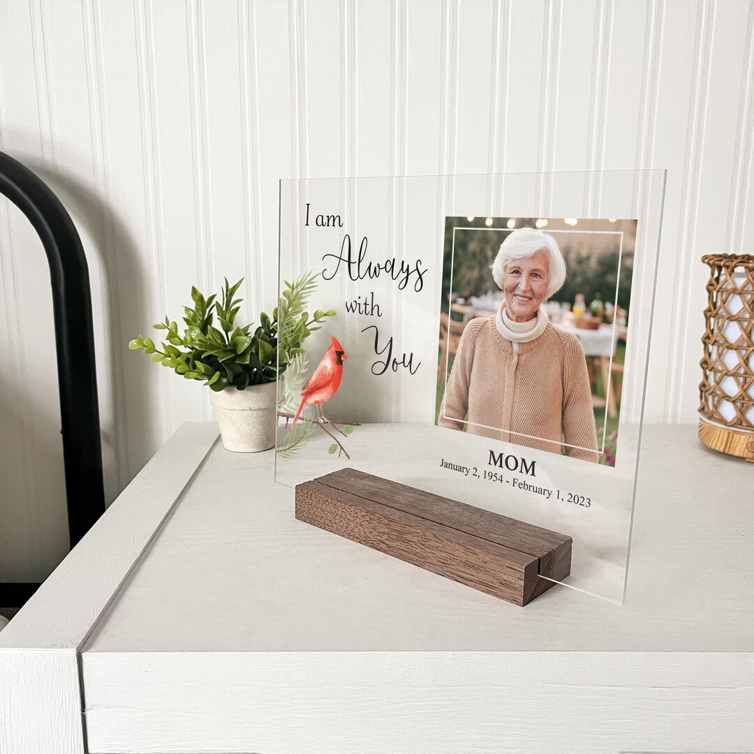 Personalized Sympathy Gifts, Clear Acrylic Remembrance, Loss of Loved ...