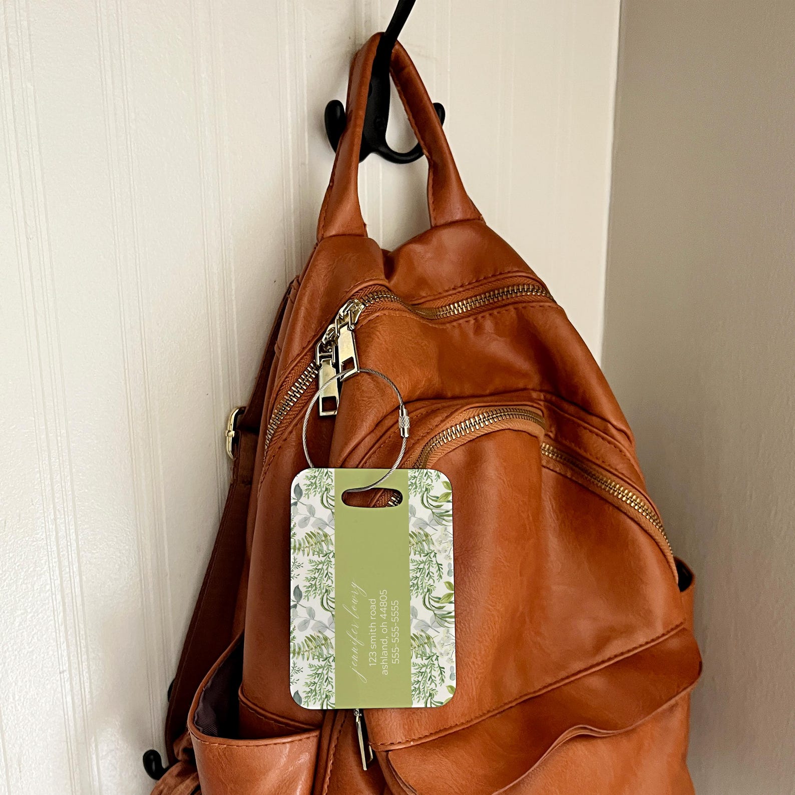 Luggage Tag | Personalized Bag/luggage Tag | Greenery Luggage Tag ...