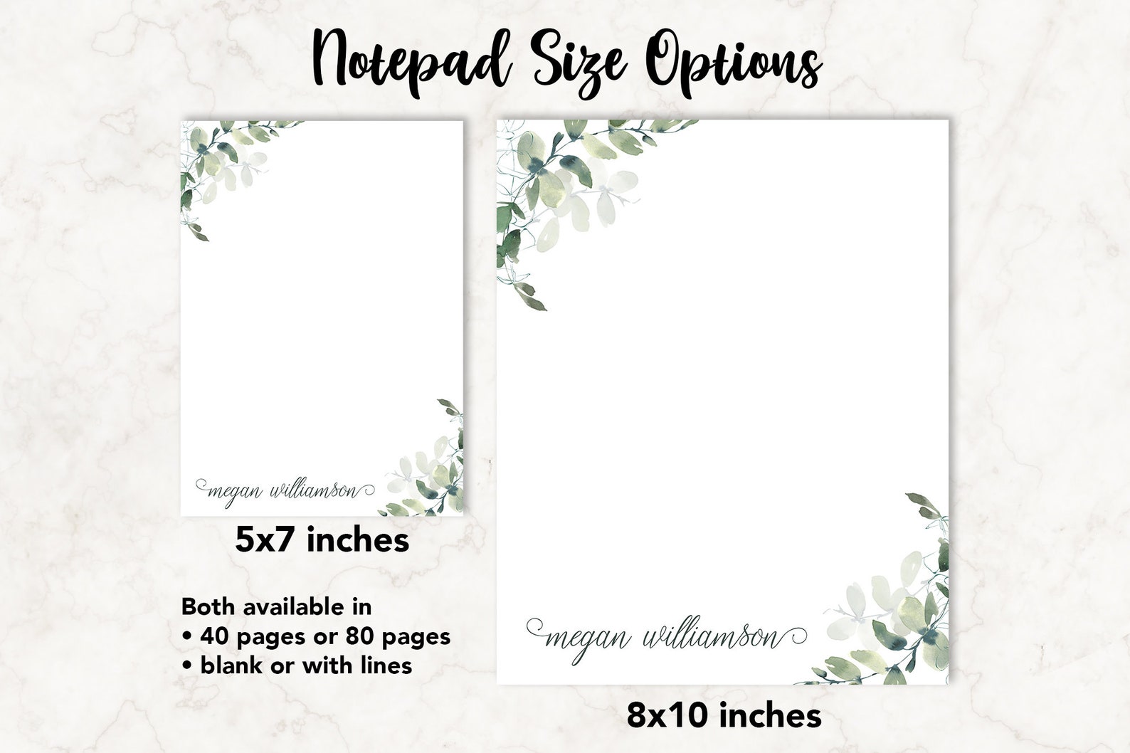 Personalized Notepad Custom Notepad Personalized Stationery - Etsy