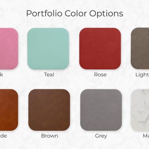 Personalized Leather Portfolio With Notepad, Custom Laser Engraved ...