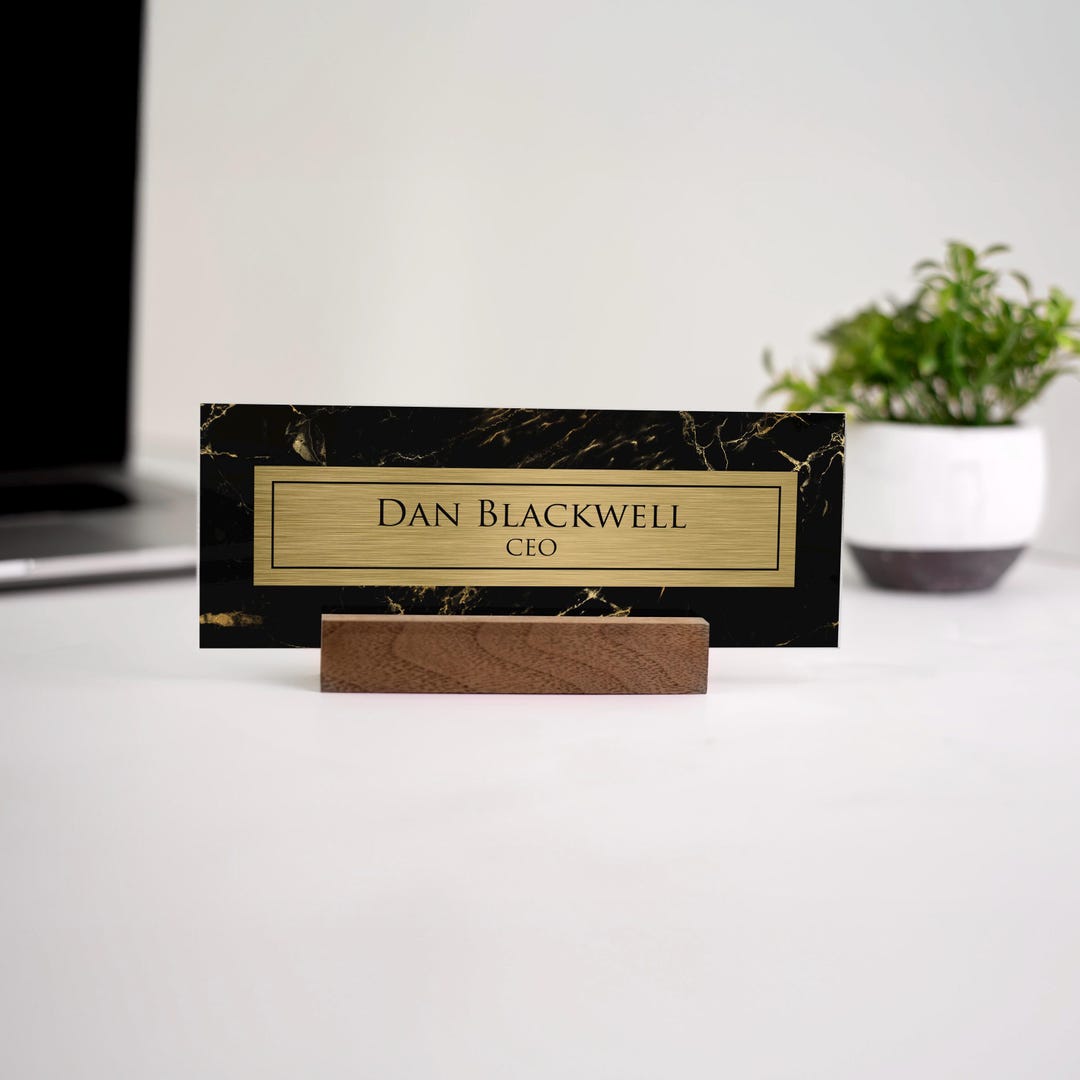 Personalized Office Name Plate, New Job Gift, Office Sign, Desk Name ...
