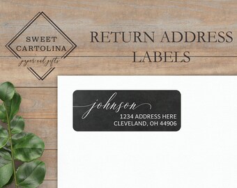 Return Address Labels Address Sticker Holiday Envelope | Etsy