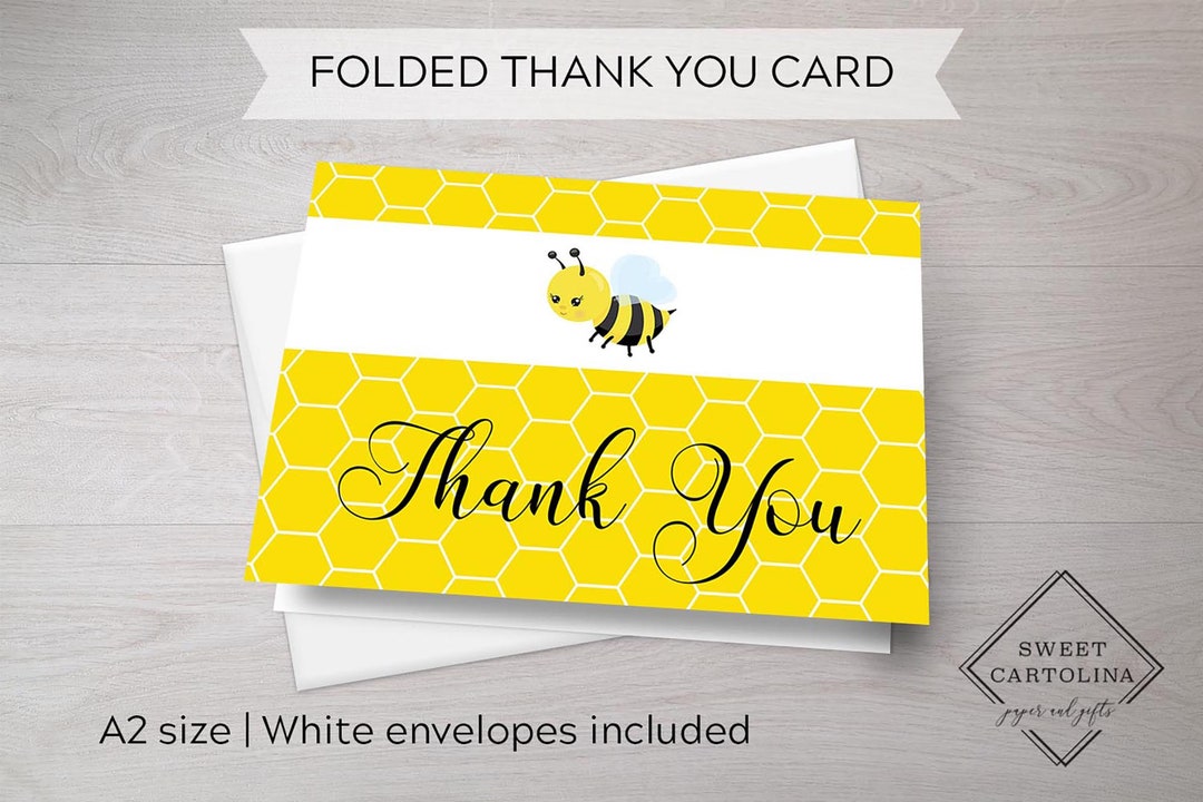 Bumble Bee Thank You Cards Baby Bee Notecards Mama to Bee Stationery ...