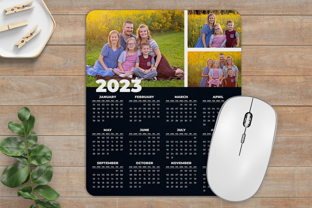 Custom 2023 Calendar Mousepad Personalized Mousepad Photo - Etsy