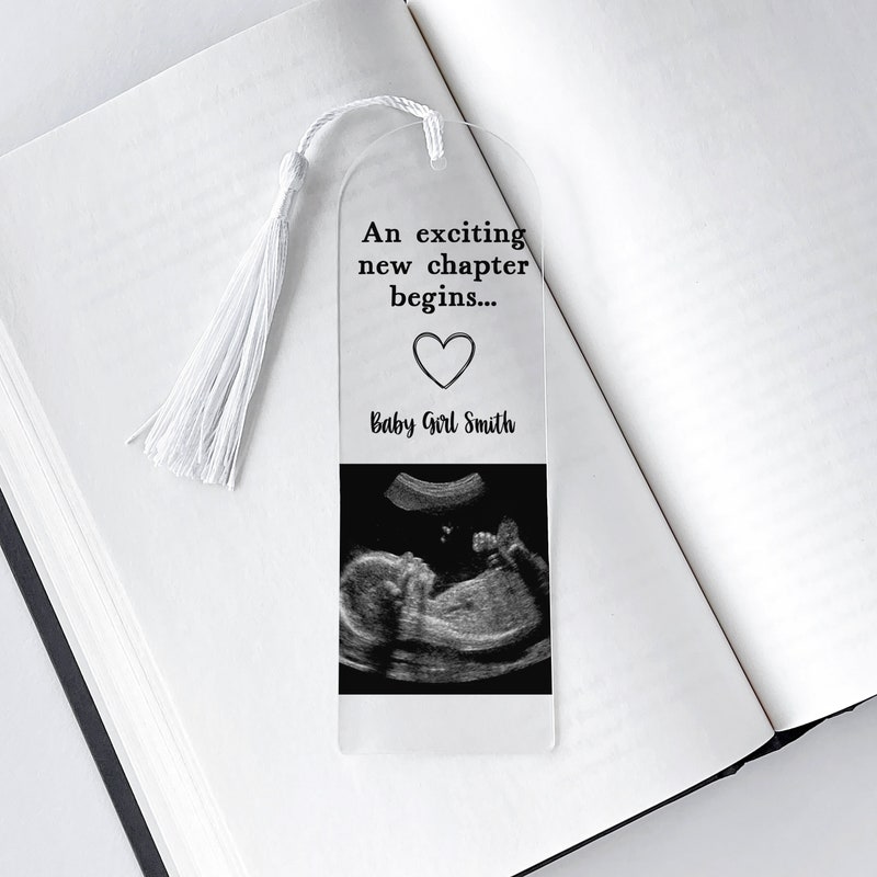 Baby Shower Bookmark - Etsy