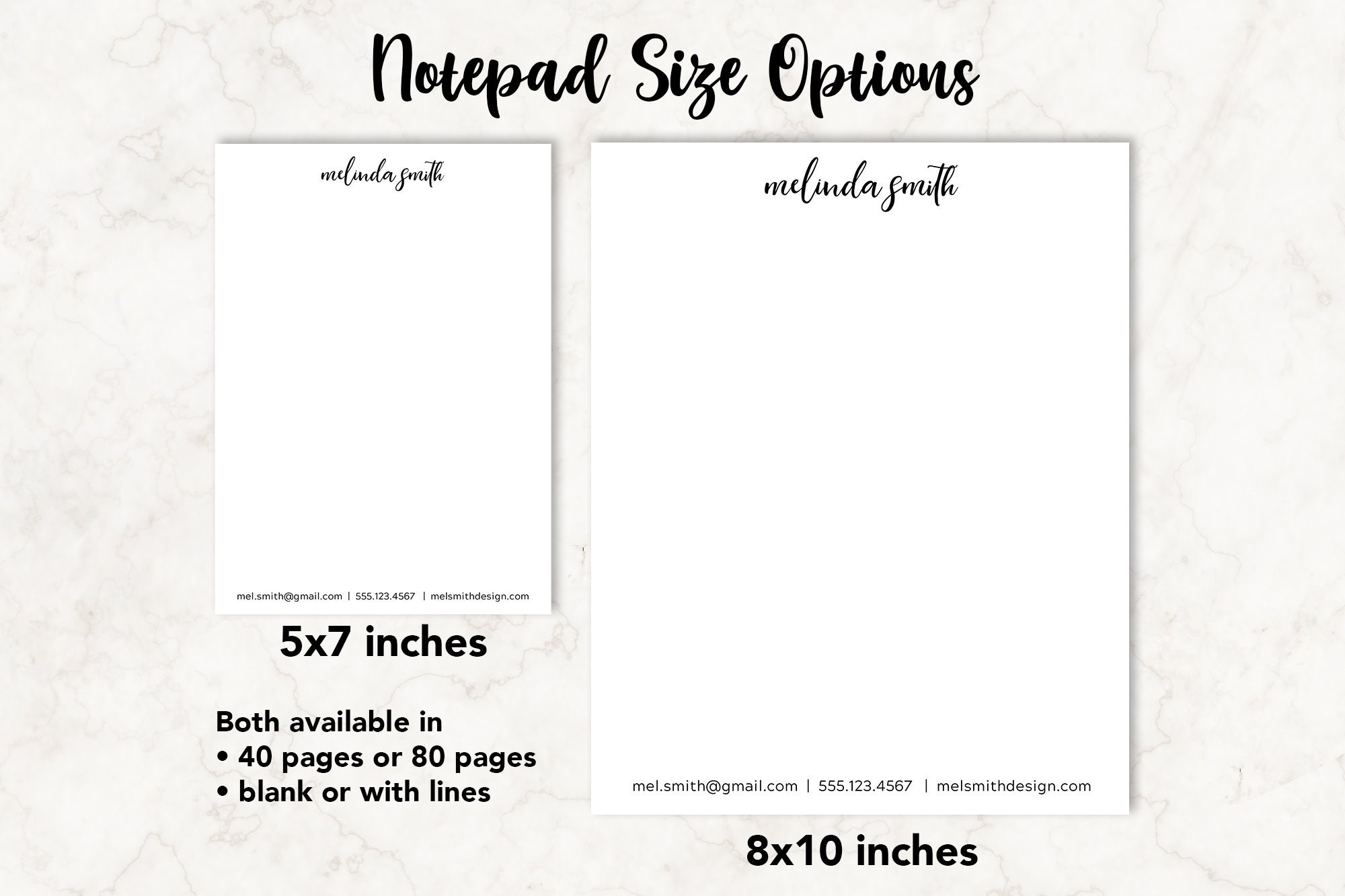 Personalized Notepad Custom Notepad Personalized Stationery - Etsy