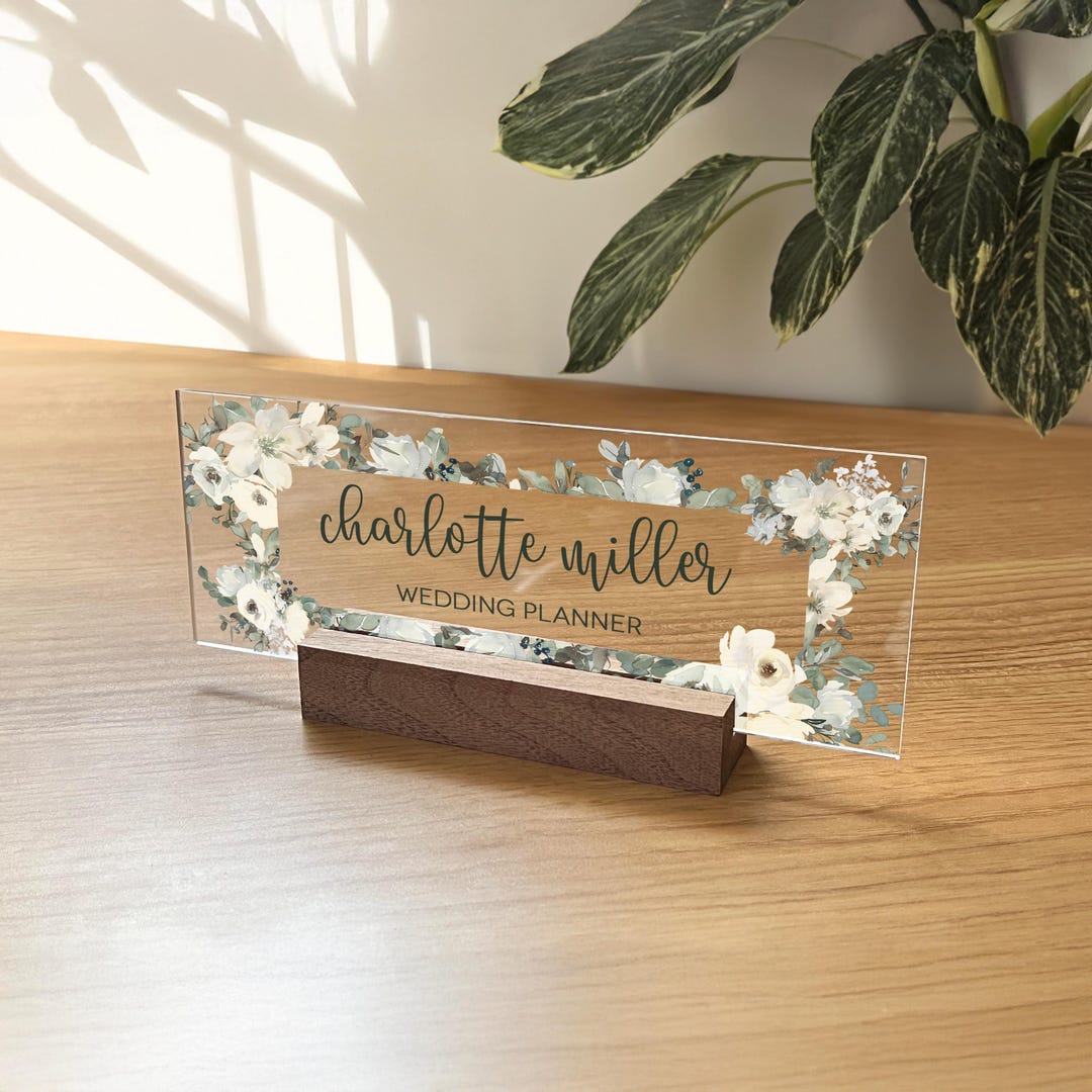 Personalized Office Name Plate, New Job Gift, Office Sign, Desk Name ...