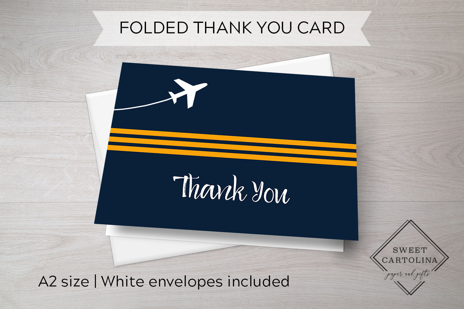 Airplane Thank You Cards Aviation Notecards Airplane Pilot | Etsy