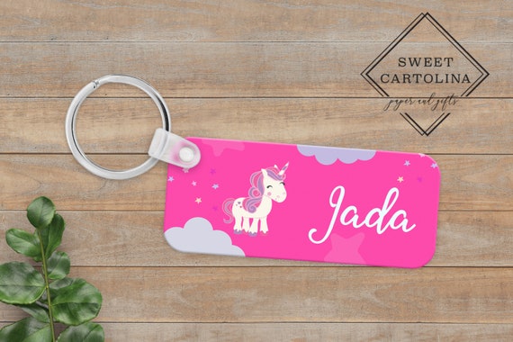 Personalized Keychain Kids Keychain Kids Lunchbox Tag | Etsy