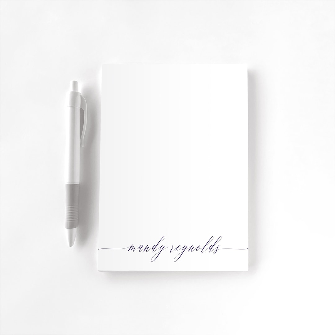 Personalized Notepad, Custom Notepad, Personalized Stationery, Writing ...