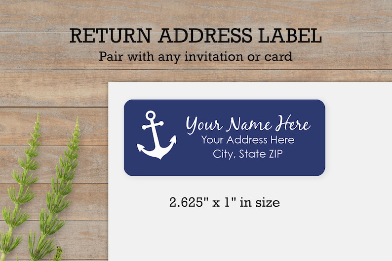 Return Address Labels | Address Sticker | Envelope Seal | Custom ...