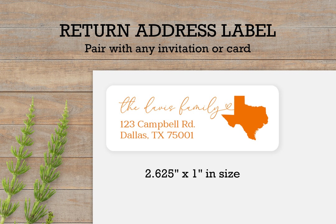 Return Address Labels | Address Sticker | Envelope Seal | Custom ...