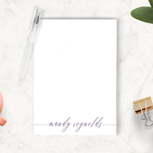 Script Personalized Notepad Personalized Notepad Gift for - Etsy
