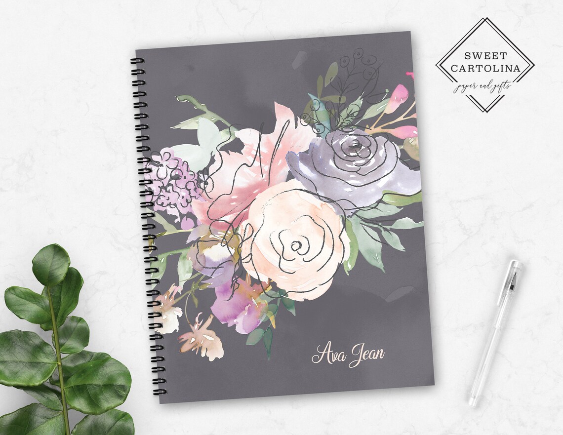 Personalized Spiral Notebook Personalized Journal Custom - Etsy