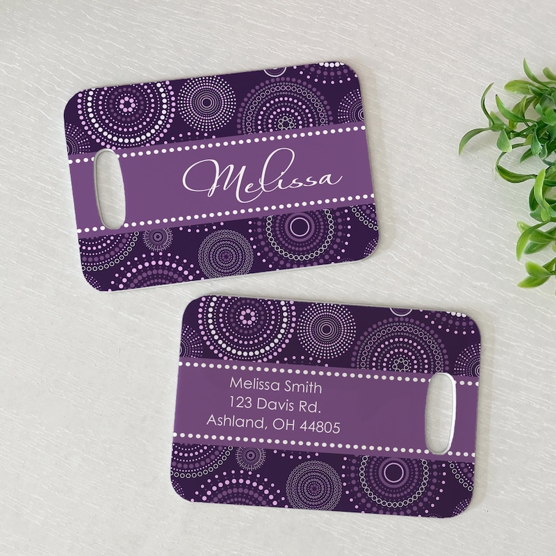 Purple Tags - Etsy