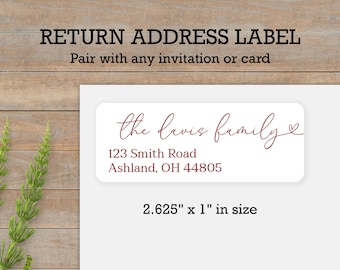 Return Address Labels Round Address Label Envelope Seal | Etsy