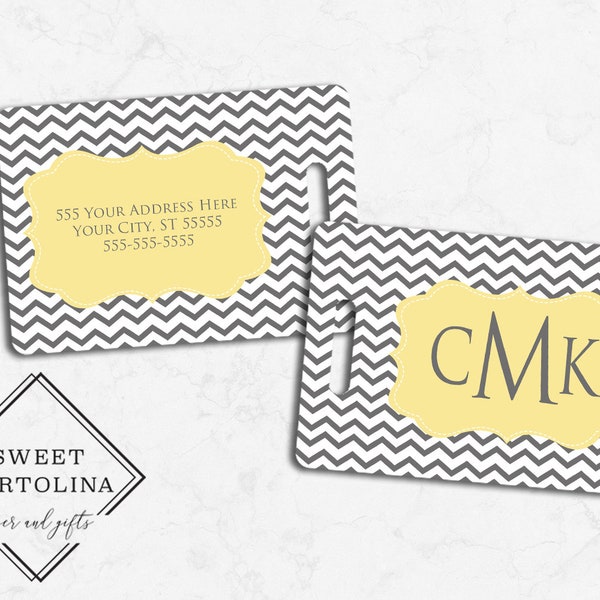 Chevron Luggage - Etsy