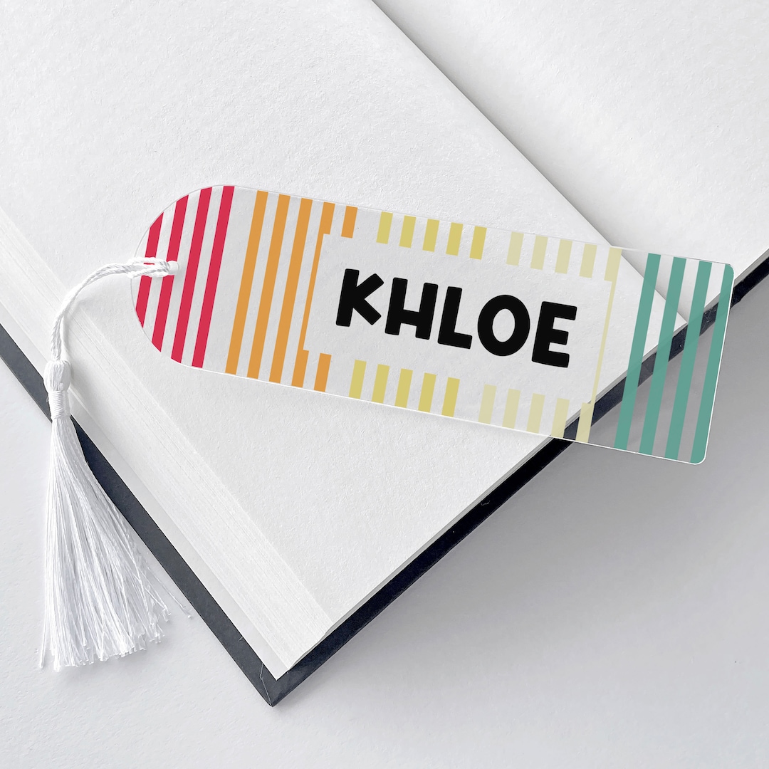 Personalized Acrylic Bookmark, Custom Bookmark, Bookmark With Tassel ...