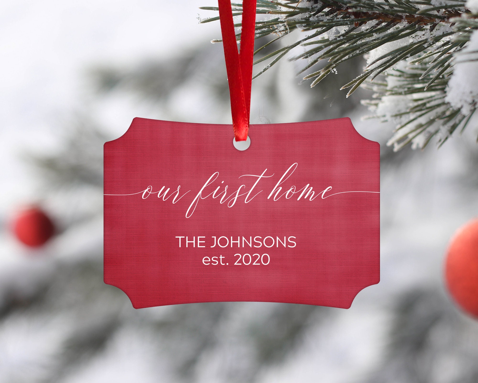 First Home Photo Ornament Personalized Photo Ornament | Etsy