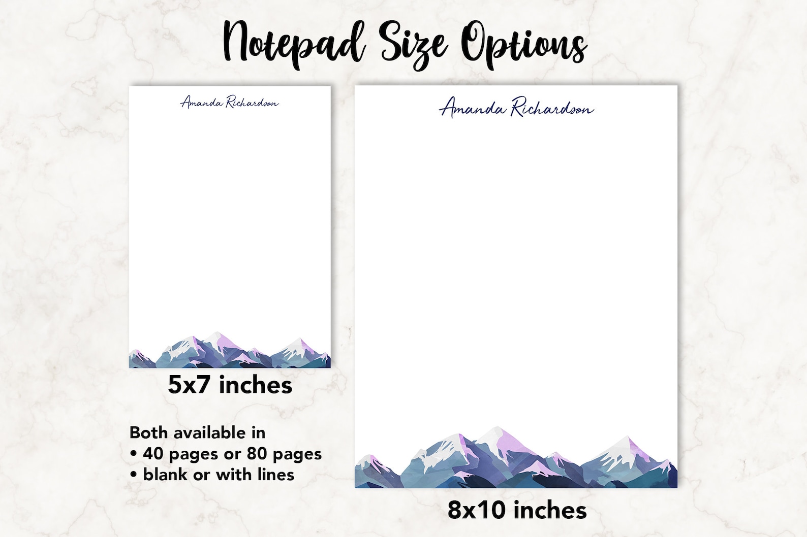 Personalized Notepad Custom Notepad Personalized Stationery | Etsy