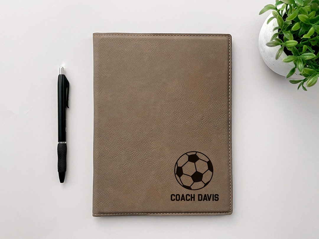 Personalized Leather Portfolio With Notepad, Custom Laser Engraved ...