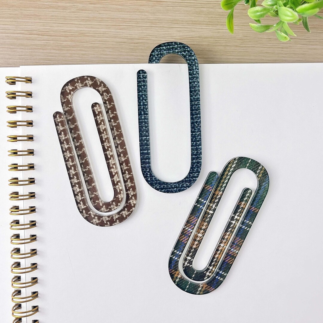 Jumbo Paperclip Bookmark, Giant Acrylic Paperclip, Huge Paperclip, Book ...