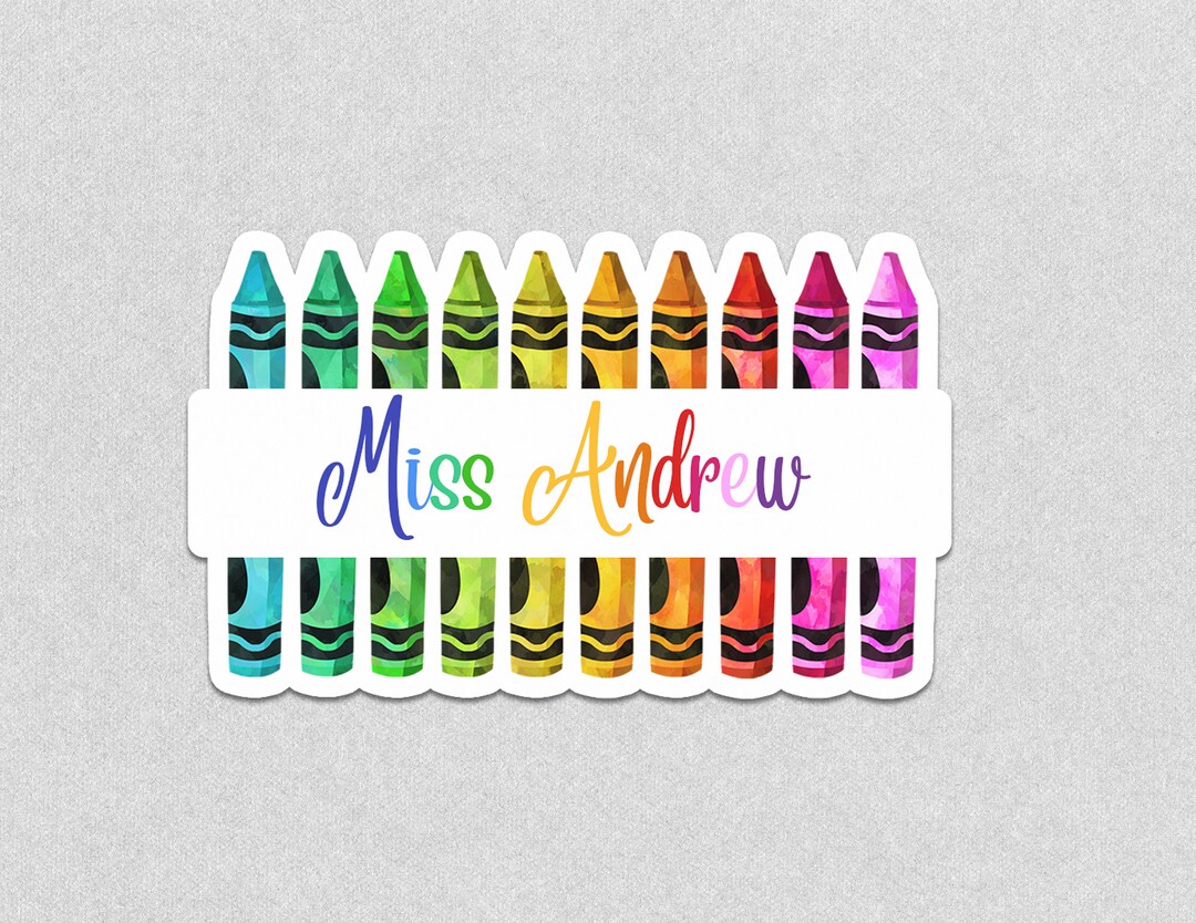 Teacher Sticker, Classroom Sticker, Personalized Teacher Labels, Gift ...