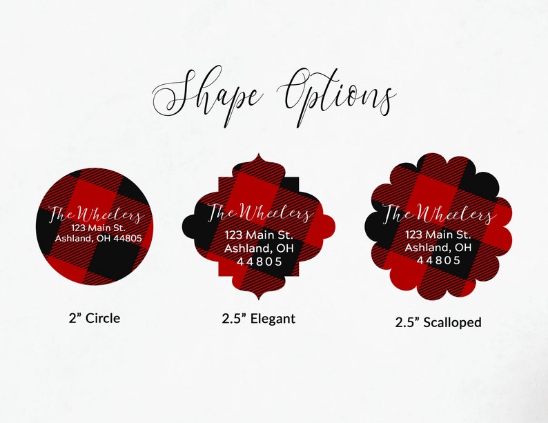 Return Address Labels Address Sticker Holiday Envelope - Etsy