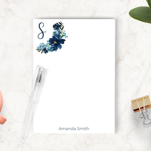 Sophisticated Notepad Writing Set Personalized Gift Custom - Etsy