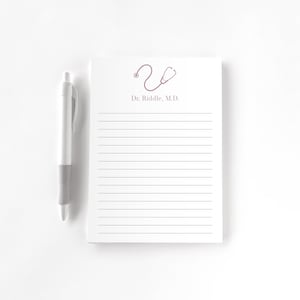 Doctor Personalized Notepad, Custom Notepad, Personalized Medical ...