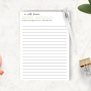 Personalized Notepad Custom Notepad Personalized Stationery - Etsy