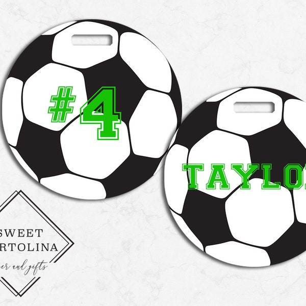 Soccer Bag Tags - Etsy